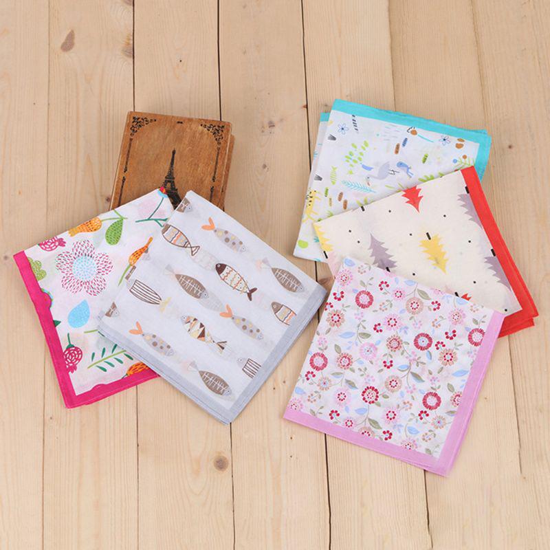 Buy Children Cotton Square Handkerchief Cute Cartoon Printing Toddler ...
