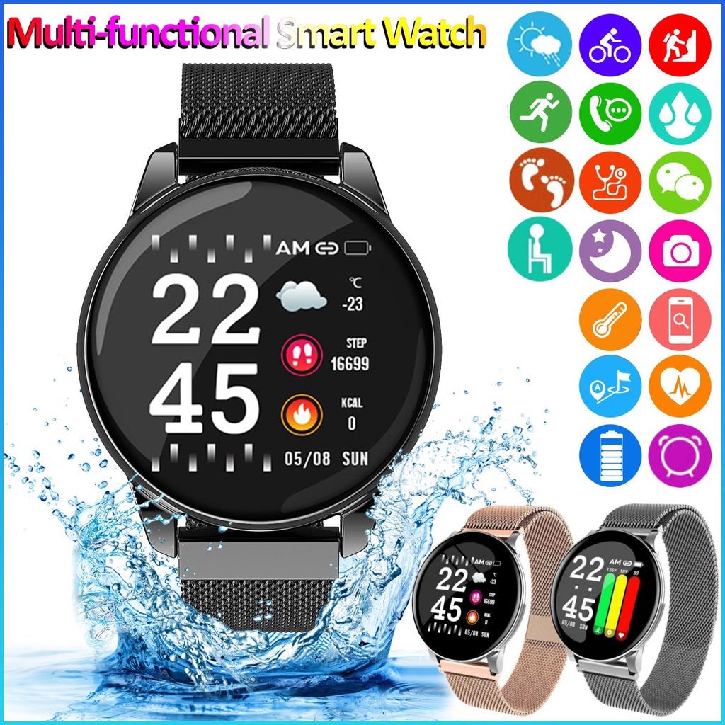 Smart Watch Sports Waterproof Oxygen Pressure Blood Fitness Tracker ...