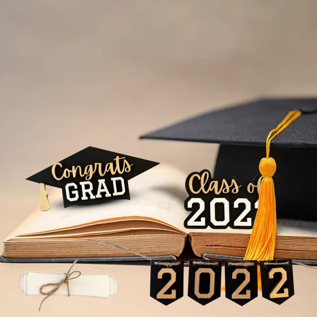 Graduation Tiered Tray Decorative Class Of 2022 Congratulations ...