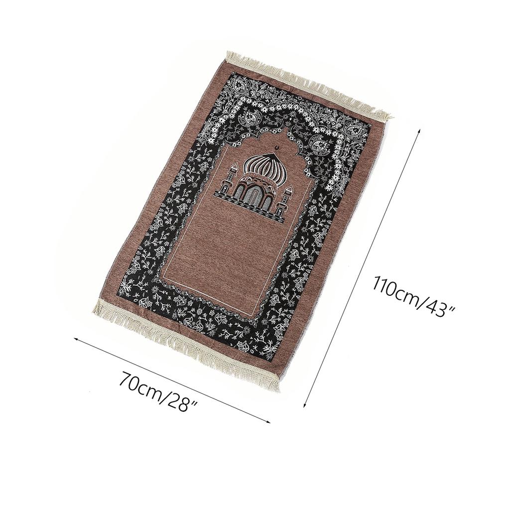Buy 110 X 70cm Soft Turkish Islamic Muslim Prayer Rug Pray Mat Tassel ...