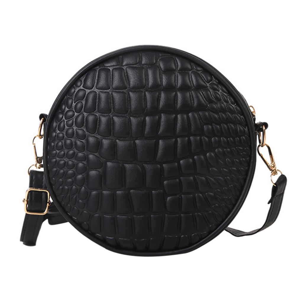 Buy Round Crossbody Bags Women Alligator Leather Circle Shoulder Purse ...