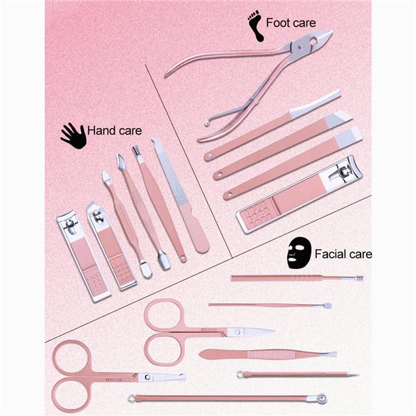Buy Manicure Nail Clippers Pedicure Set Portable Travel Hygiene Kit ...