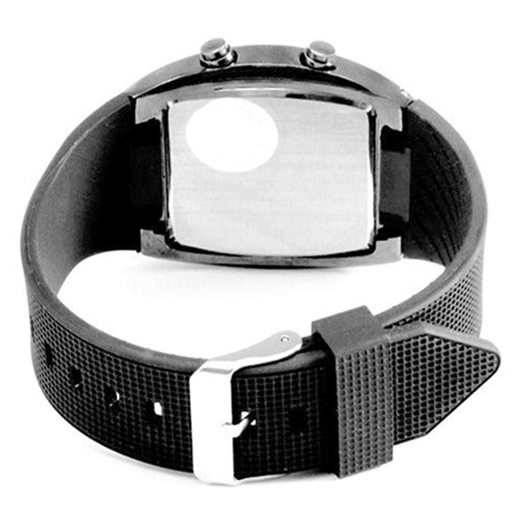 Buy Men's Stainless Steel Sport Analog Quartz LED Wrist Watch Brand at ...