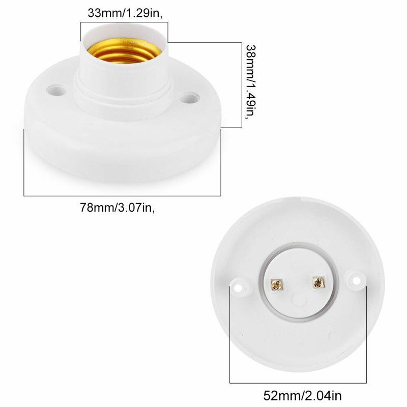 4Pcs Lamp Bayonet Screw Socke E27 Light Bulb Converter Adapter ...