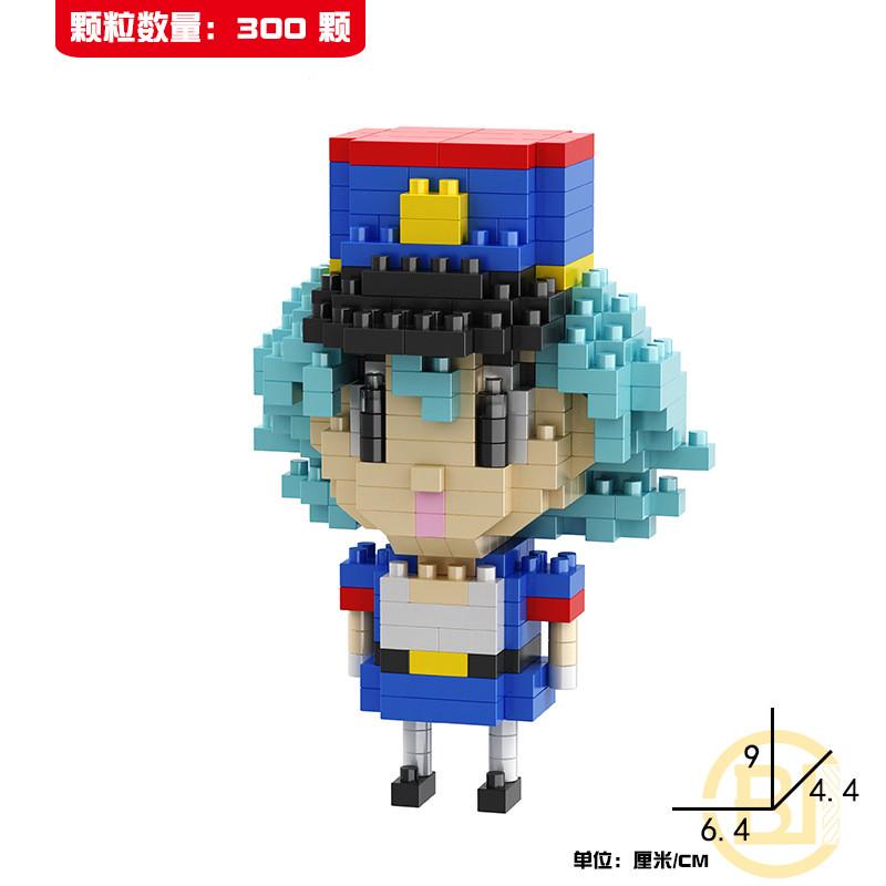 Cheap 50 Styles Kid Cartoon Characters Block Toy Handmade Craft Model ...