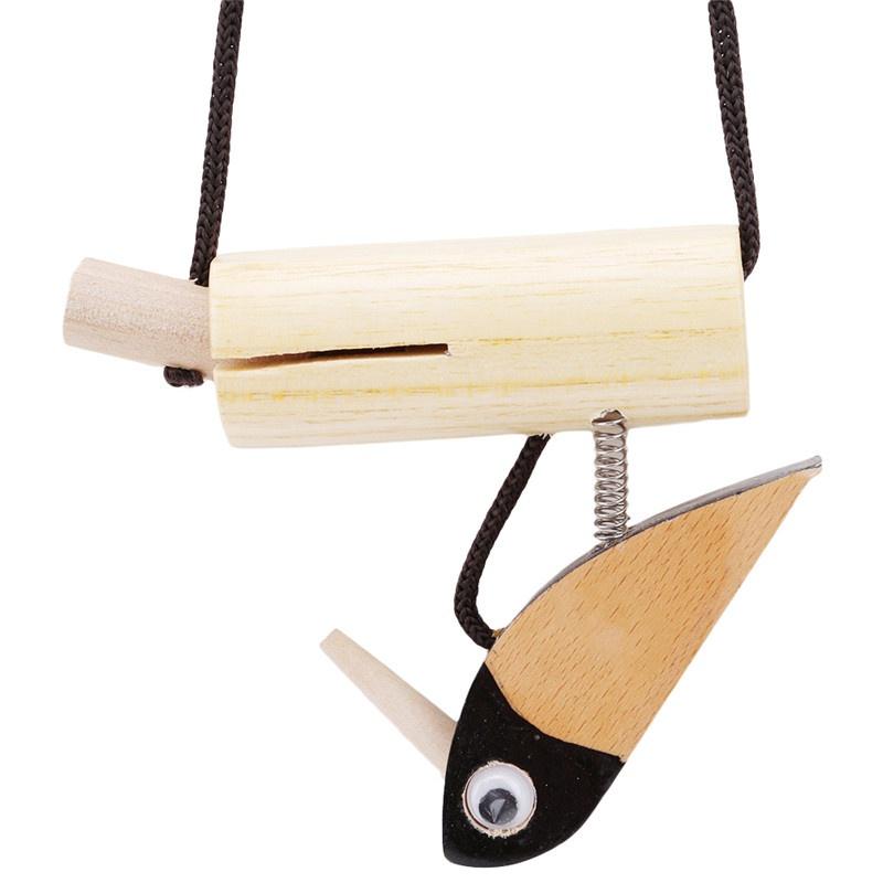 Buy Kids Natural Wooden Traditional Bird Rattles Clappers Castanets ...