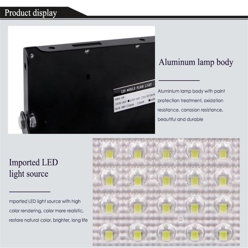 Buy 6500K LED Flood Light Outdoor 50W Waterproof Security Spotlight ...