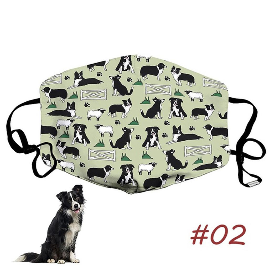 Buy Cute Dogs Printed Face Mask Washable Reusable Cotton Blend Mask ...