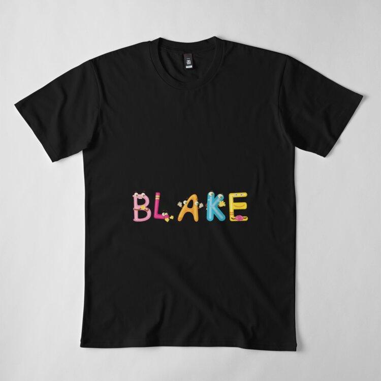 Cheap Men Premium Cotton Harajuku T-Shirt Blake Print Tees Funny Style ...