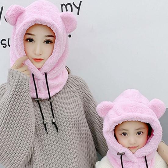 💰Kjøp Women Hat Solid Color Ear Autumn Winter Windproof Dome Cap for ...