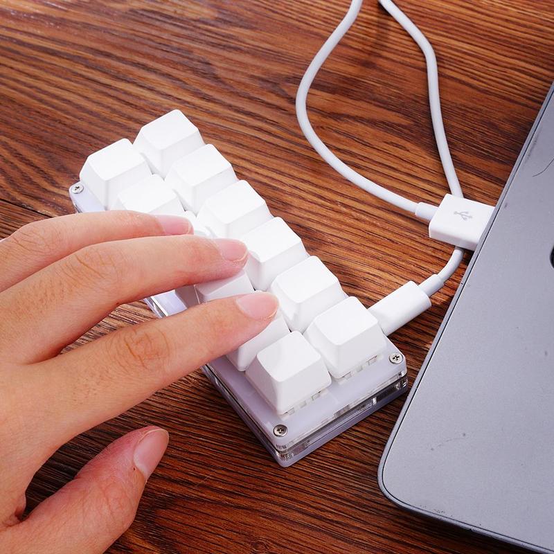 Buy Portable Mini 12 Keys Keypad DIY Shortcut Keyboard Function Keyboard Gaming Keyboard ...