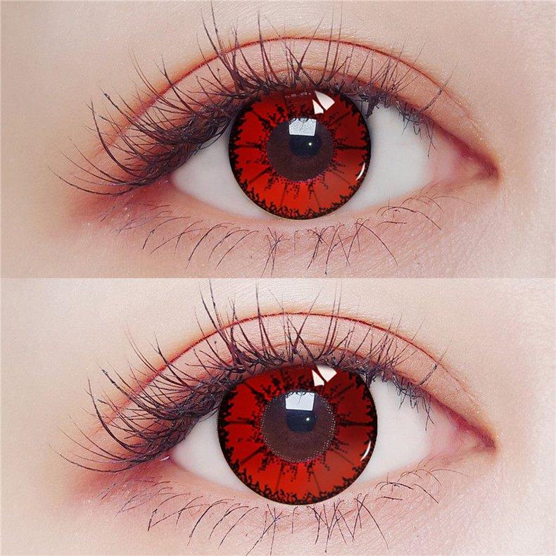 Buy Color Contact Lens Animation Cosplay Color Beauty 1 Small Demon ...