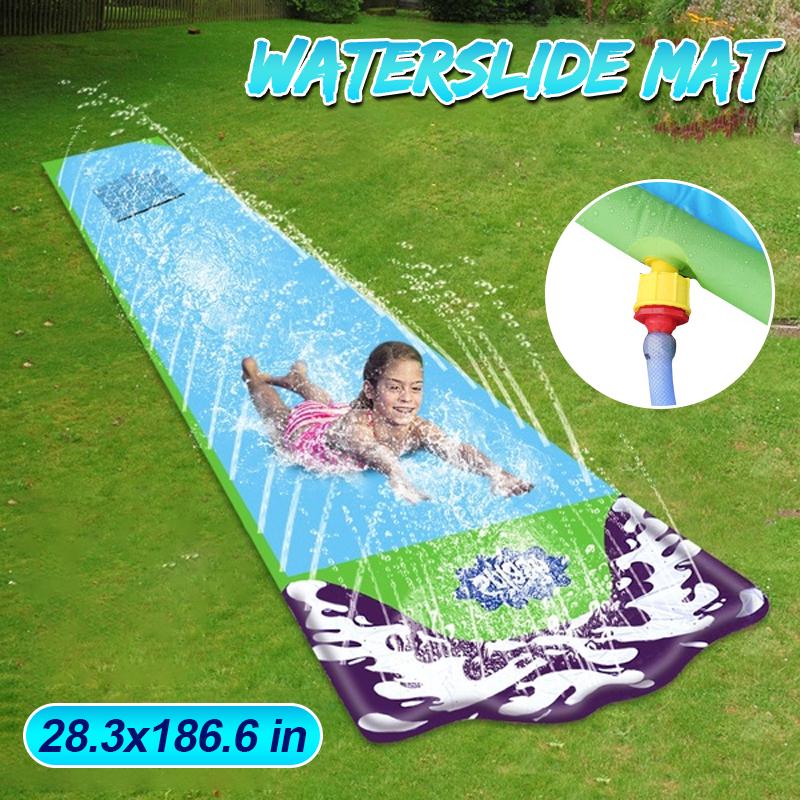 Buy Summer Water Surfboard Mat Kids Outdoor Inflatable Water Spray ...