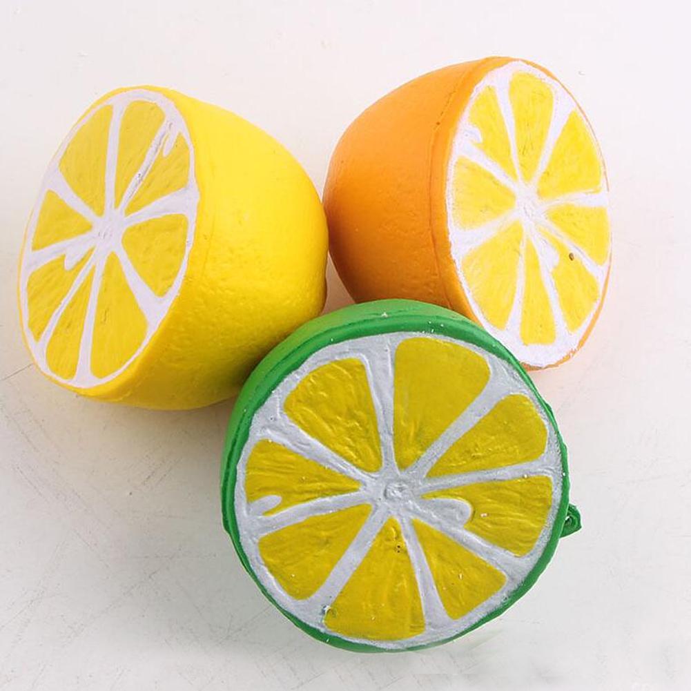 Buy Squishy Pink Yellow Half Lemon Soft Scented Slow Rising Funny Toy ...