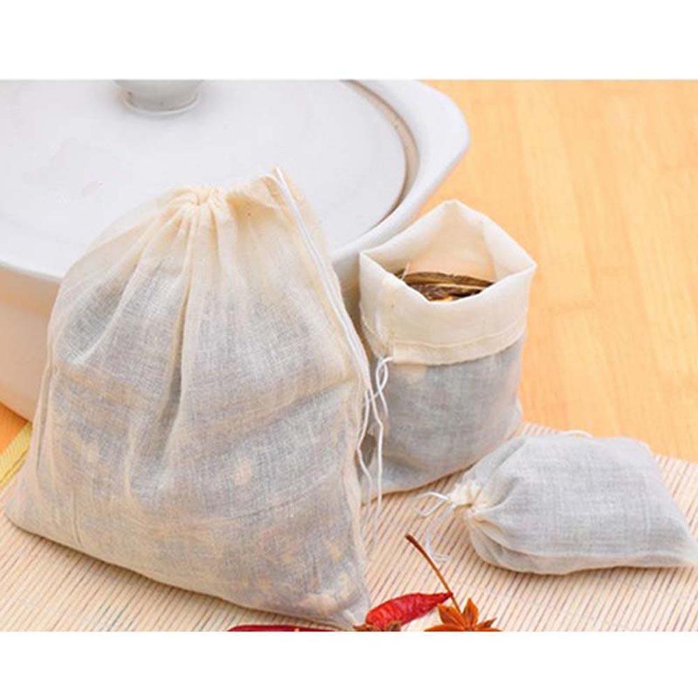 Cheap Large Reusable Cotton Drawstring Filters Tea Muslin Bags | Joom