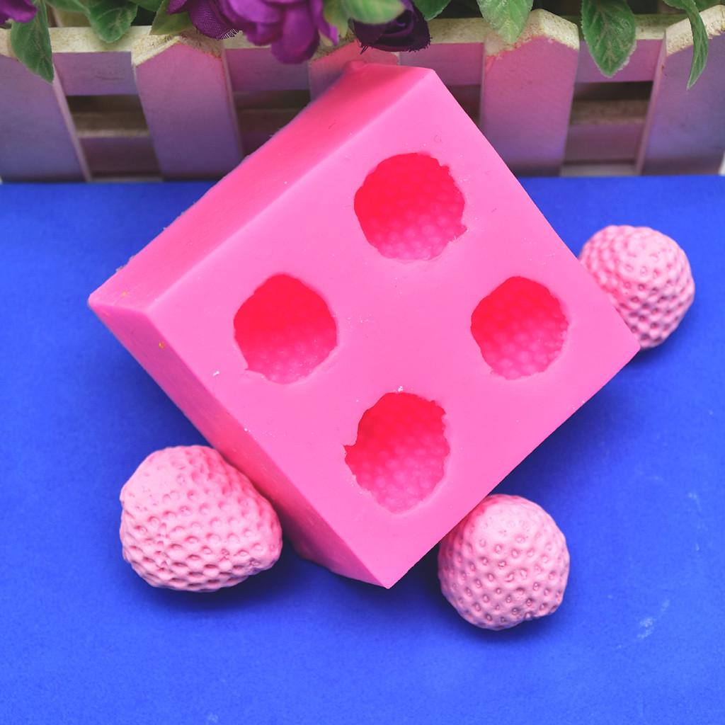 Buy 3D Big Strawberry Silicone Fondant Icing Mould Wedding Cake Mold ...