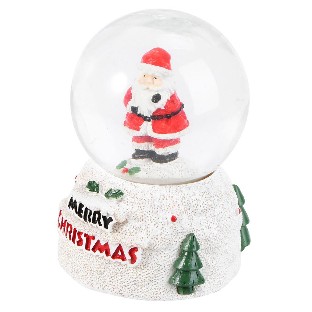 Buy 1PC Crystal Ball Desktop Decor Illuminated Santa Claus Adornment ...