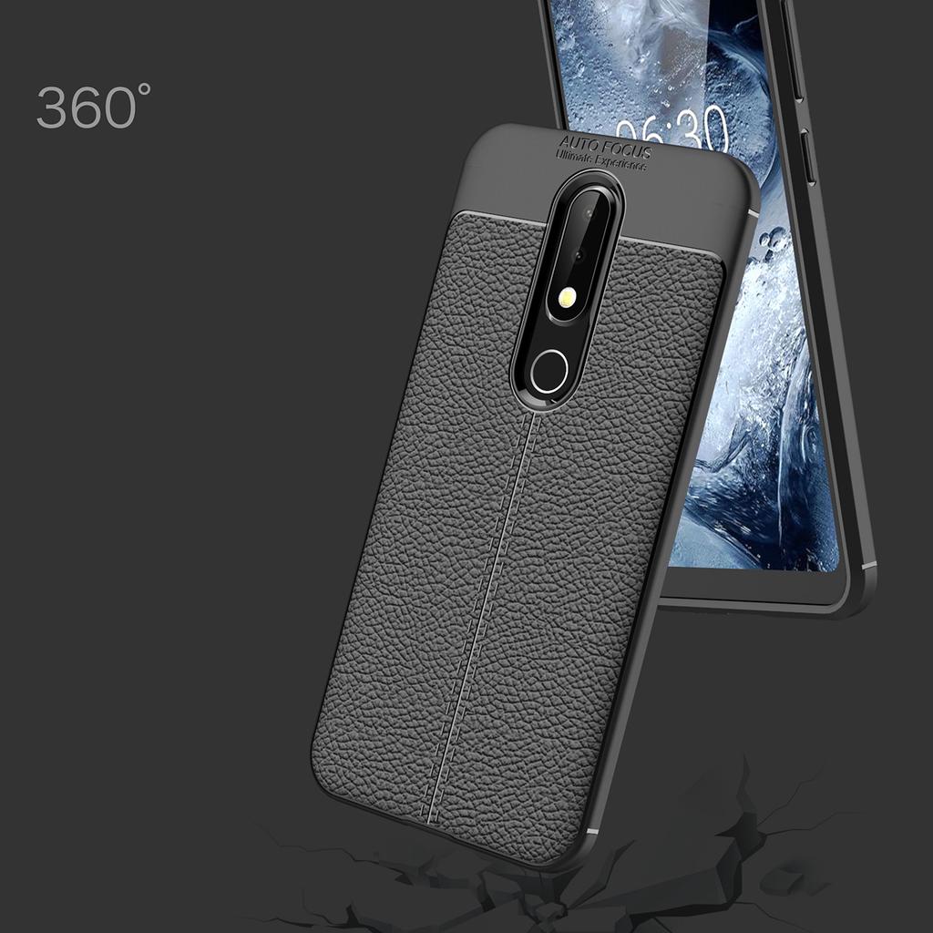 💰Kjøp TPU lychee Skin Texture Mobile Phone Soft Shell For NOKIA 1/2/3/4 ...