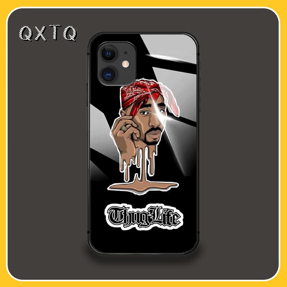 Buy 2Pac Tupac Shakur Rapper Hiphop Tempered Glass Phone Case For ...