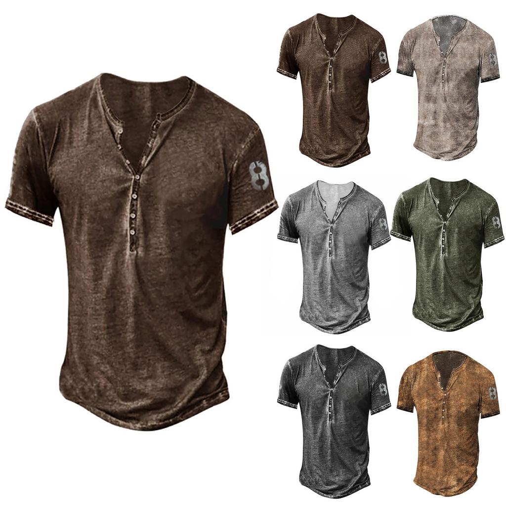 Cheap Men's Short Sleeve Graphic And Embroidered Fashion T-Shirt Spring ...