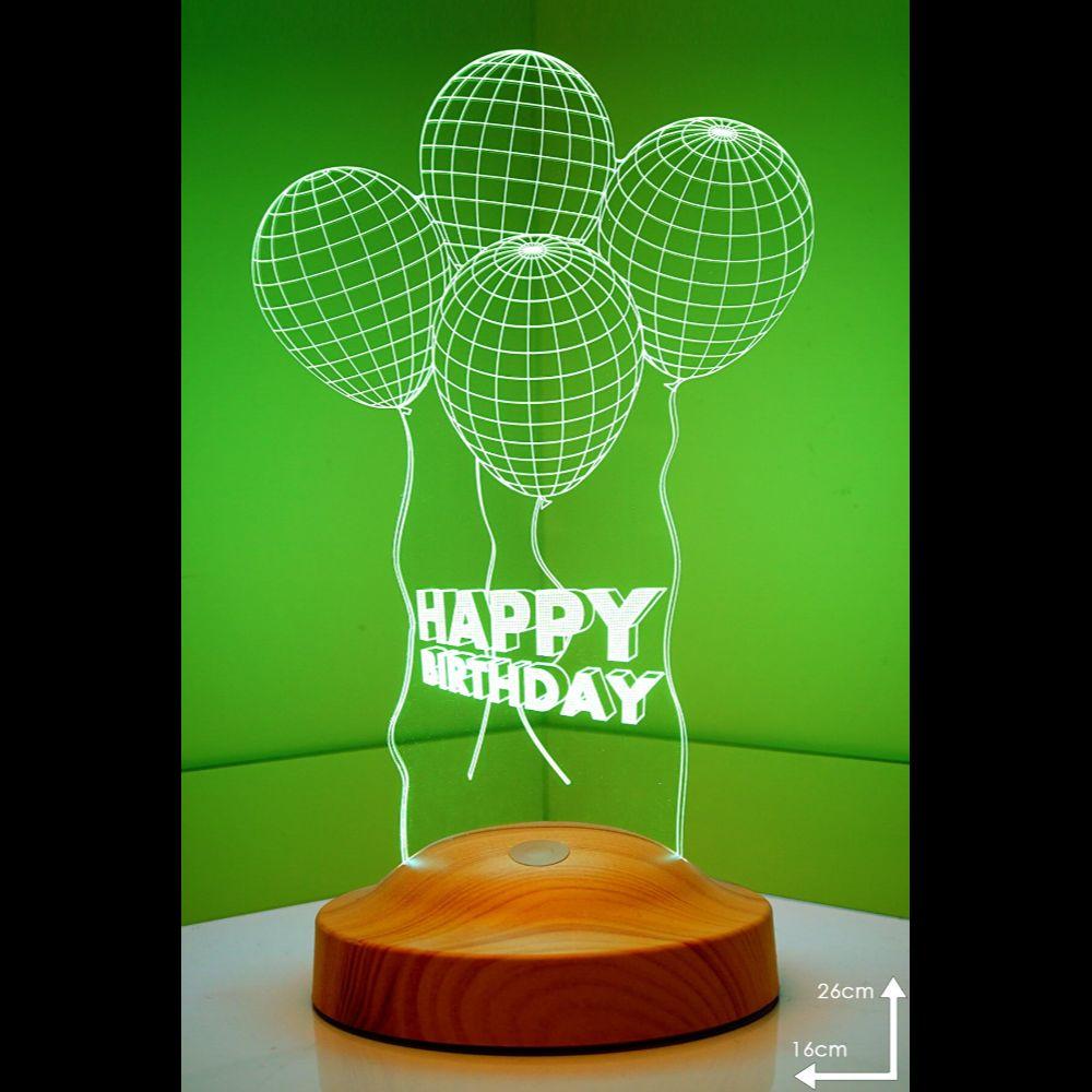 Buy Happy Birthday Gift Birthday Gift Balloon 3D Led Lamp at affordable ...