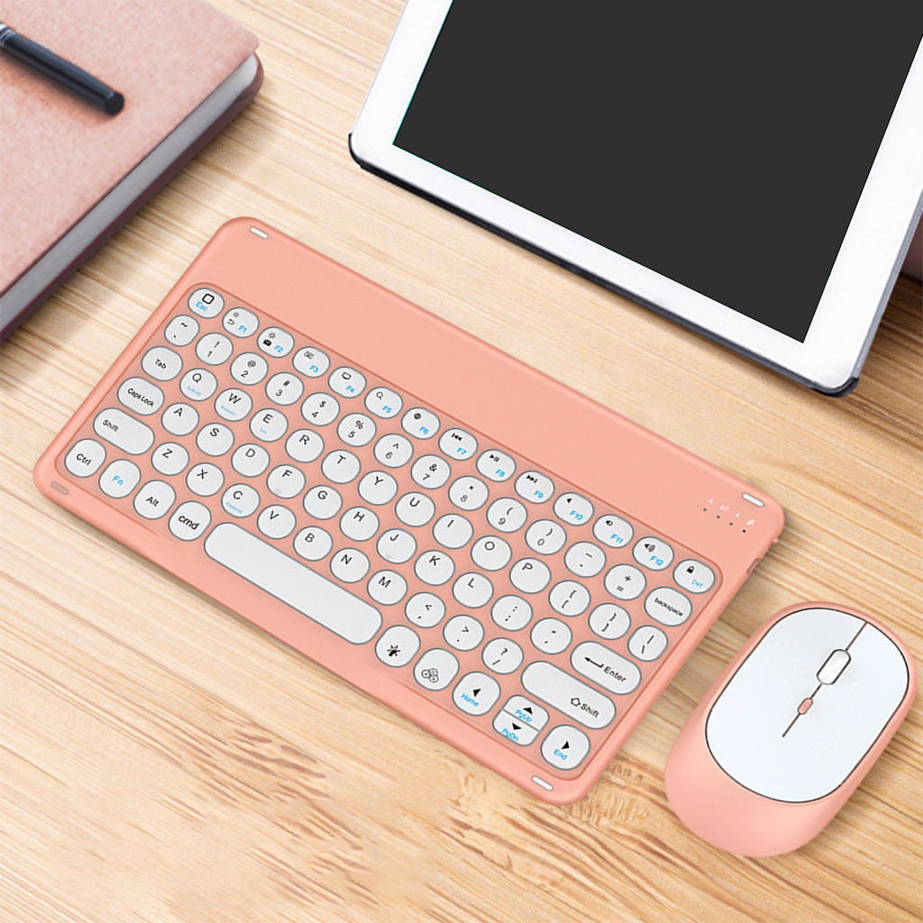 Buy Wireless Keyboard and Mouse Quiet for Laptops Tablets White at ...