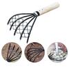 Buy Clam Rake with Net 5 Claw Wood Handle Rake Shell Digging Tool Dig ...