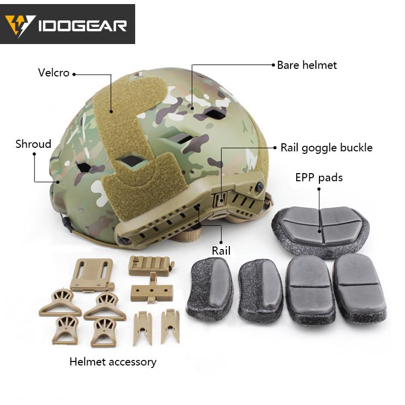 Buy Tacitcal Multicam Helmet BJ Type Military Airsoft Hunting ...