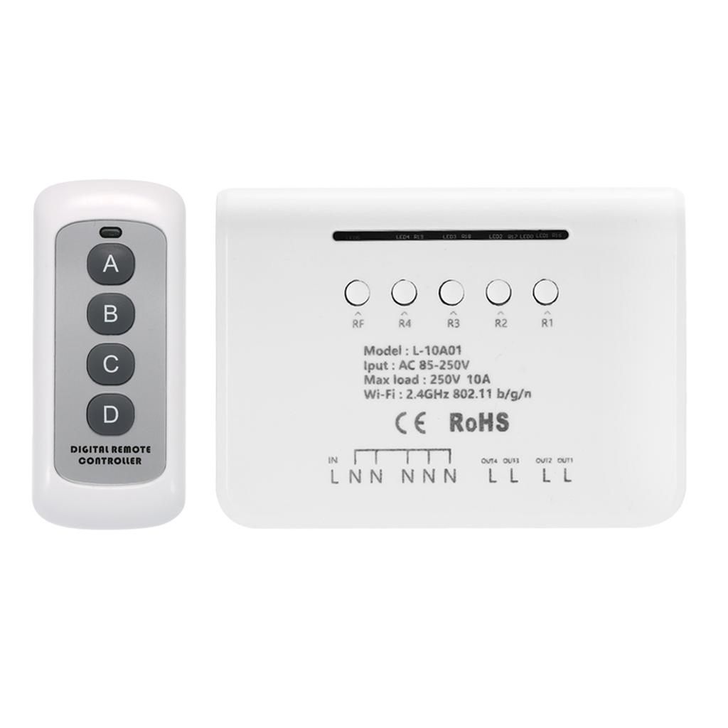 Kjøp Ewelink 4ch Wifi Switch Module Rf 433mhz 4 Gang Wireless Smart ...