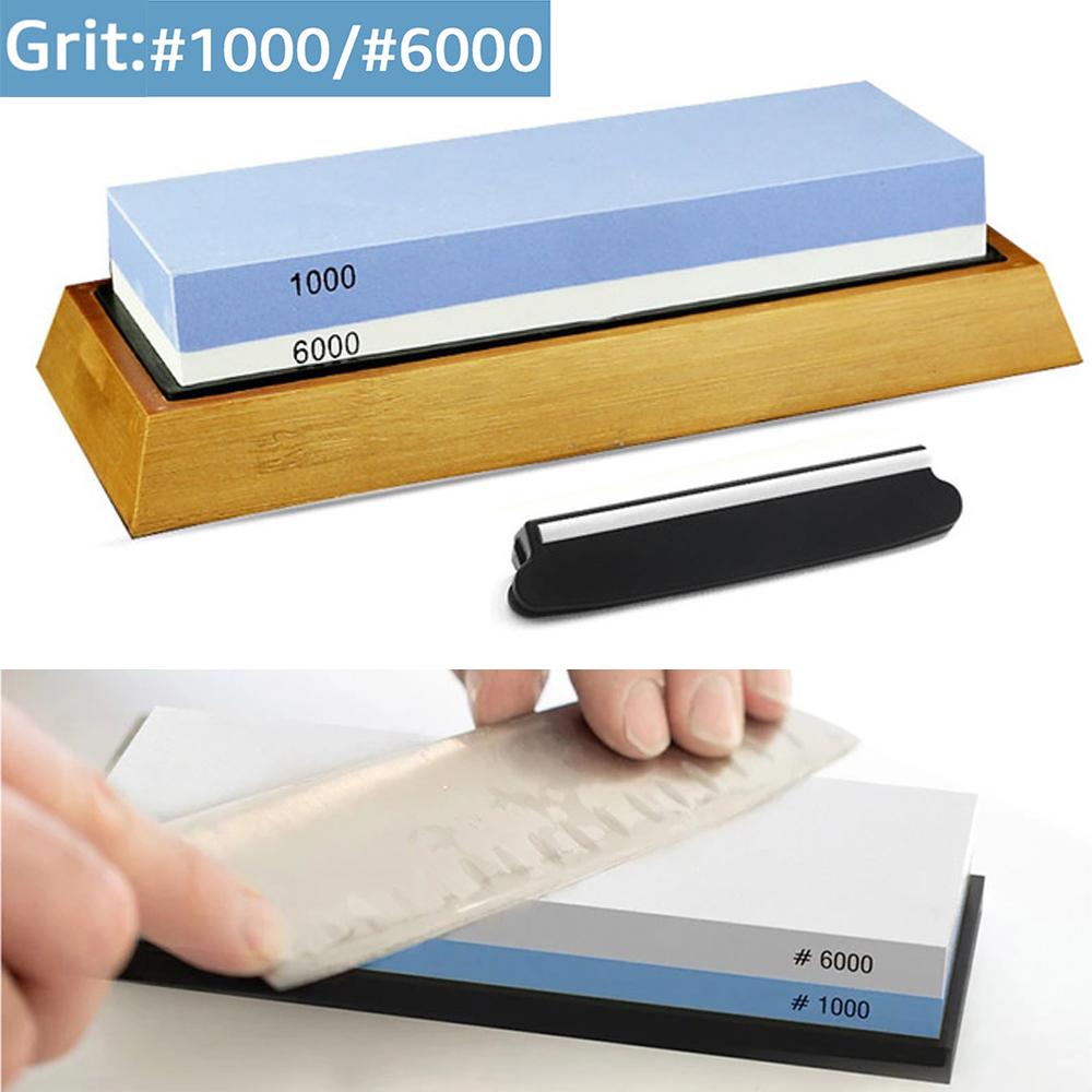 PDTO Dual Whetstone Waterstone Knife Sharpening Stone Water Wet Knife ...
