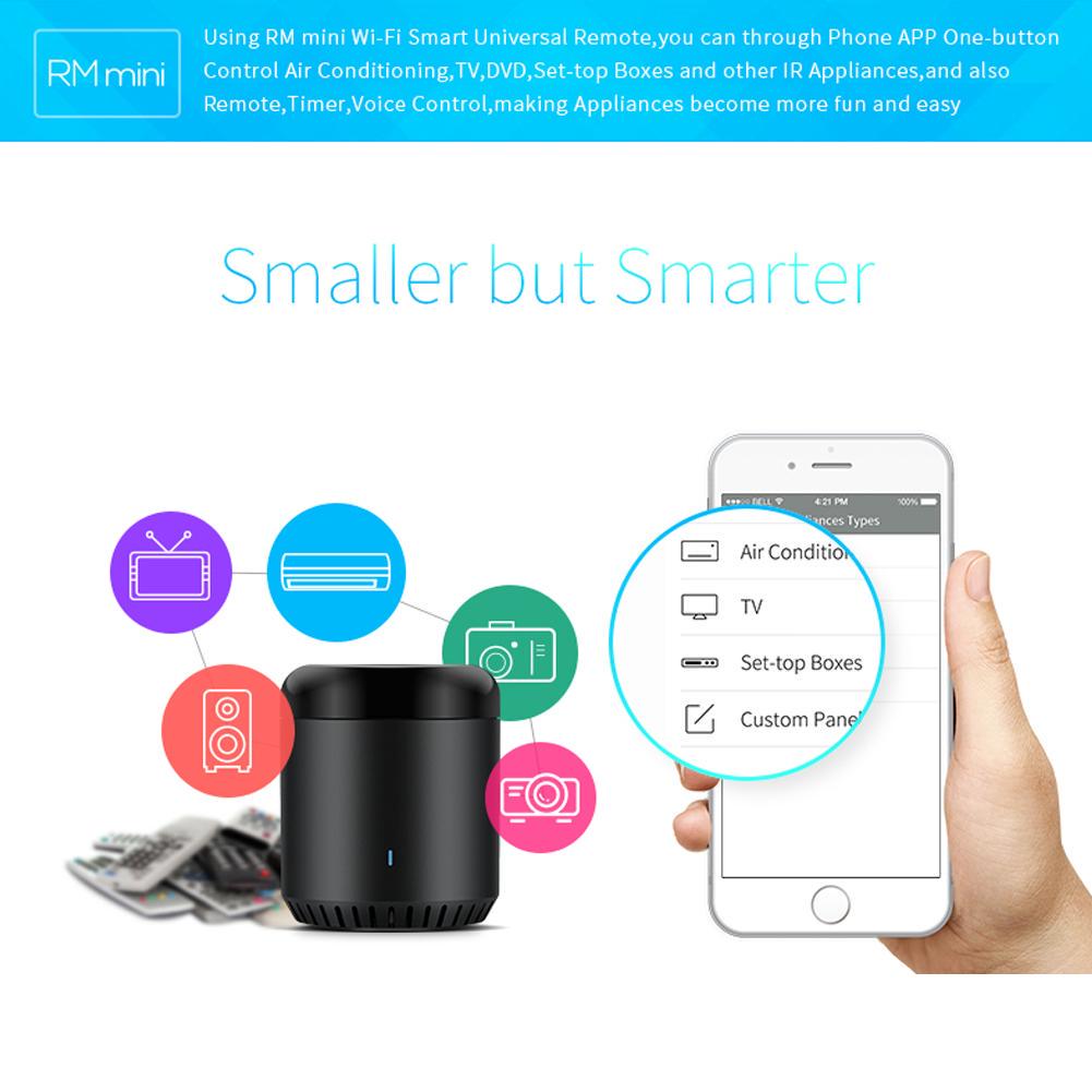 Broadlink RM Mini 3 Universal WiFi IR Wireless Smart Home Remote ...