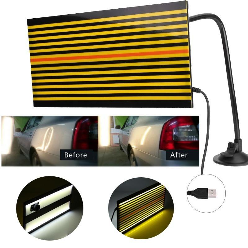 1Set Reflector Line Board with LED Light and USB for Car Body Dent ...