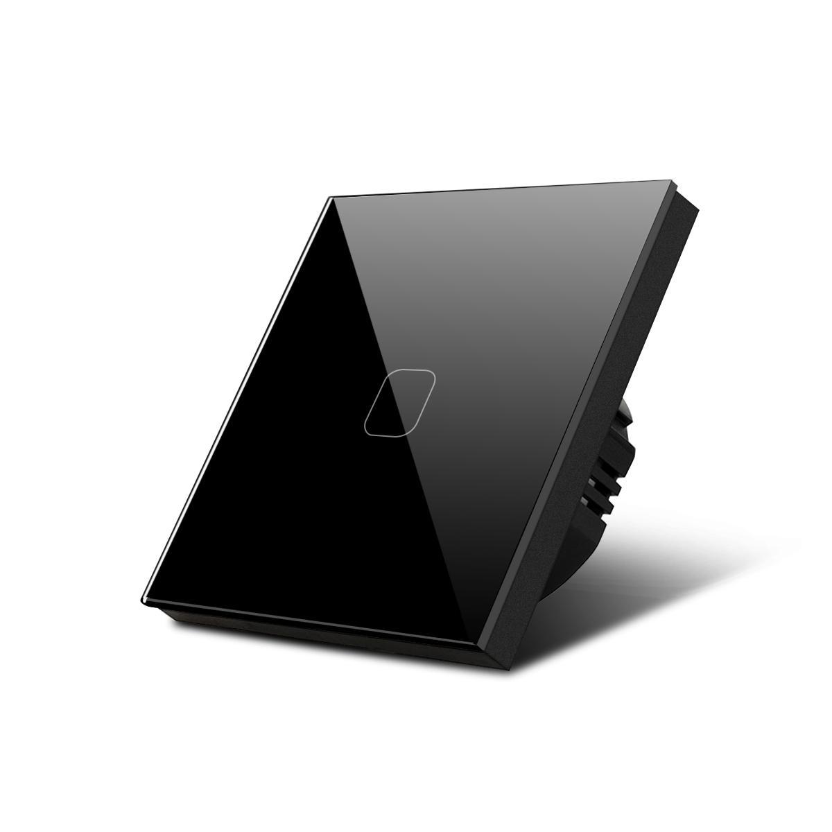 Touch Switch EU/UK Standard White/Black/Gold Crystal Glass Panel Touch ...