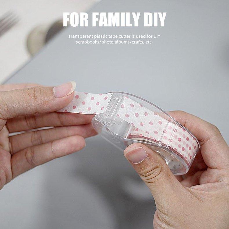 Tape Cutter Plastic Pack Washi Tapes Dispenser Holder Creative Cutting ...