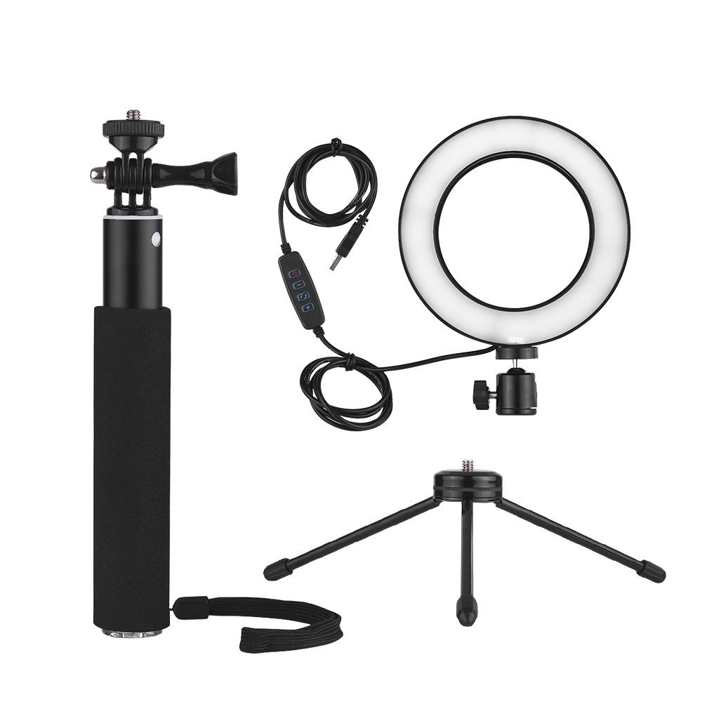 Koupit 6palcová mini LED video kruhová lampa stmívatelná 3 režimy ...