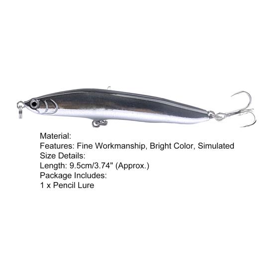 Fish Attraction Bright Color Fishing Lure Long Lasting Artificial Hard ...
