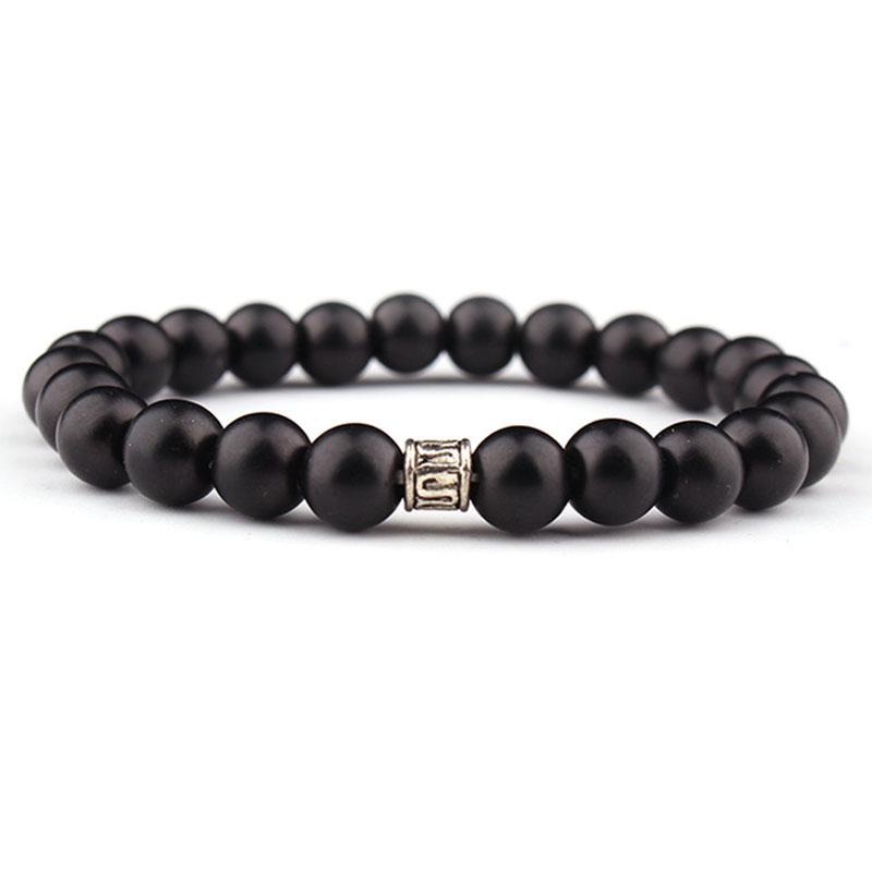 Buy European Style Fashion Unisex Flexible 8mm String Beads Bracelet ...