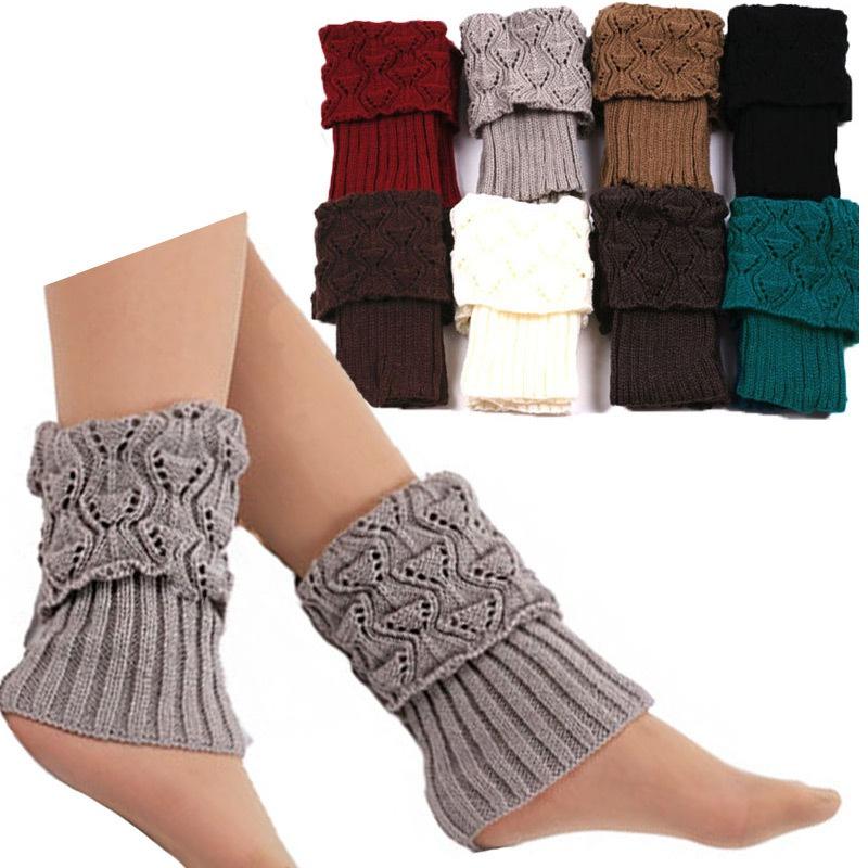 Buy Women's Leg Cover Warm Wool Knitted Hosiery Cover Autumn and Winter ...