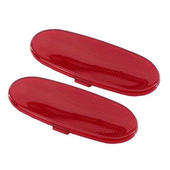 Buy 2Pcs Door Panel Reflector Durable Replacement Red Left Right at ...
