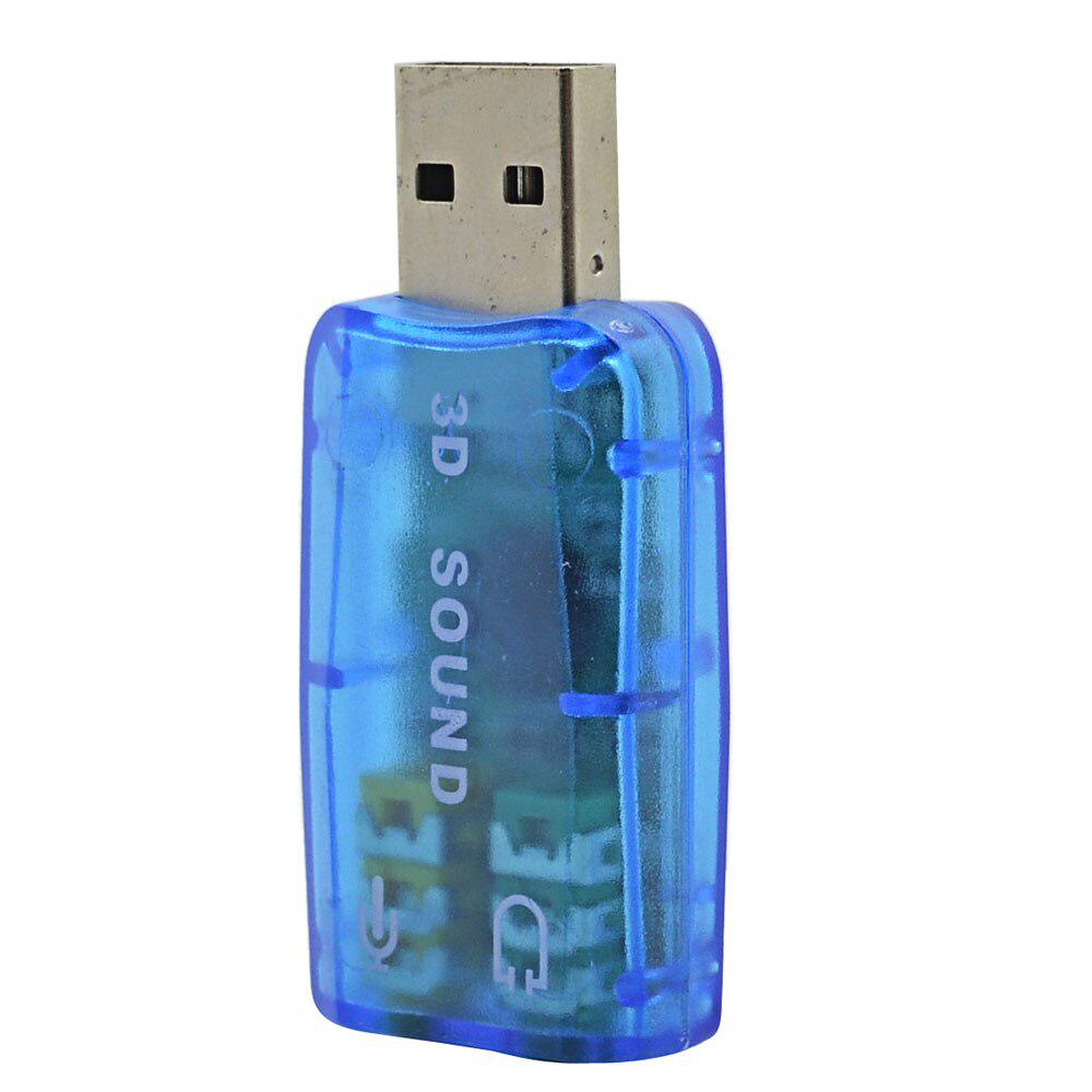 Купить TISHRIC USB Внешняя звуковая карта 5,1-канальный звук Разъем 3,5 ...