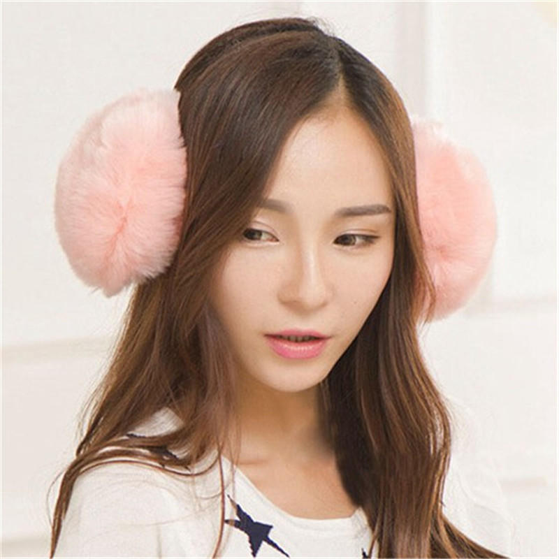 Buy Winter Round Plush Ear Pads With A Solid Headband Back To Earmuff ...
