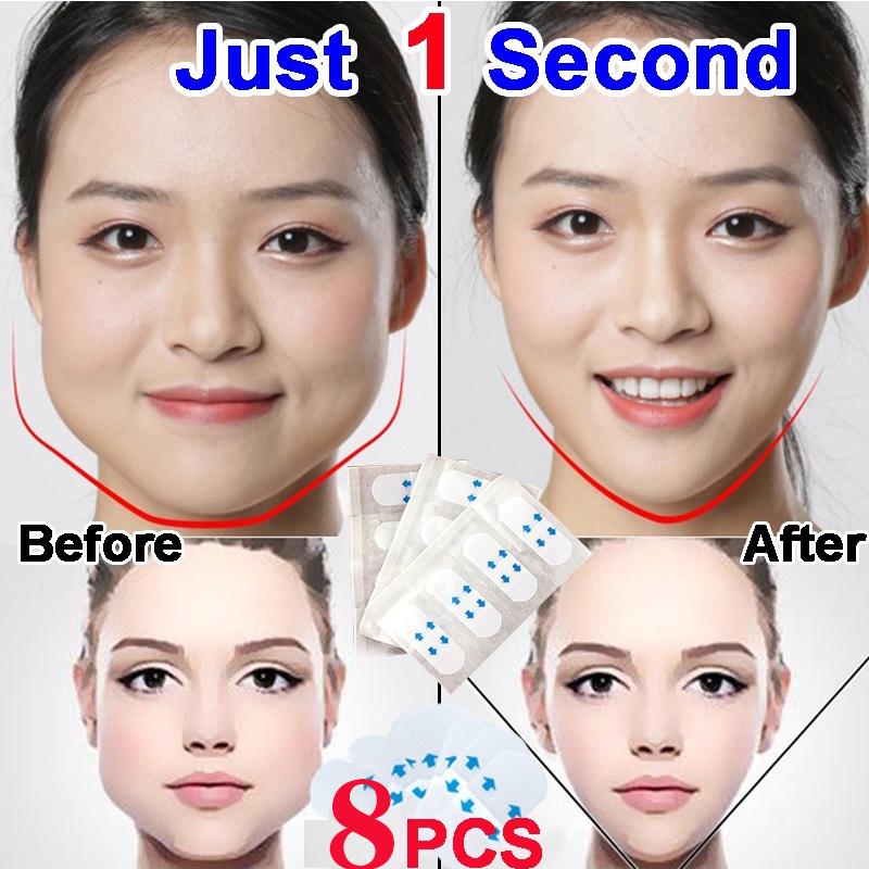 80pcs Face Lift Stickers Makeup Face Chin Lift Tools Thin Face-lifting ...
