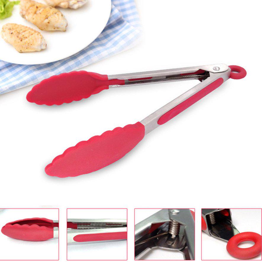 Buy May Home 7/9/12 Inch Silicone Kitchen Food Baking Tong Cooking Clip ...