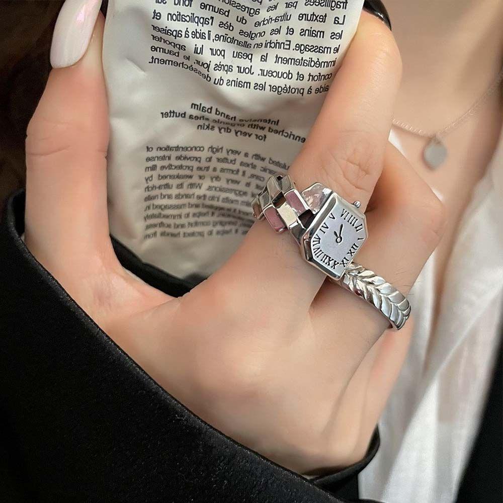 Buy Silver Color Charm Korean Style Finger Rings Women Opening Rings ...