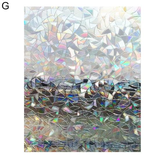 Buy 1 Sheet Glass Sticker Stain-resistant Reusable 3D Modern Lattice ...