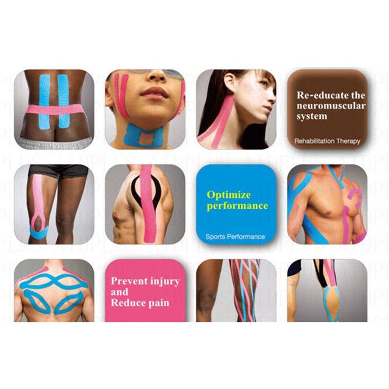 Muscle Tape 2.5cm X 5m Kinesiology Sports Elastic Tape Muscle Pain Care ...
