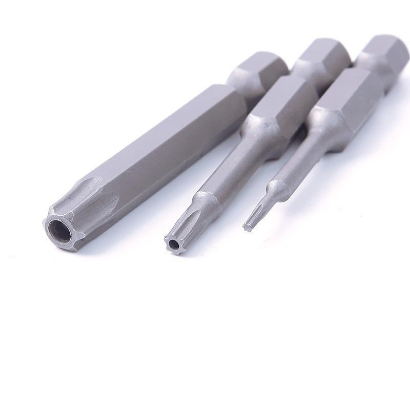 Buy 12Pcs 50mm 1/4 Inch Hex Torx Head Screw Driver Bits Magnetic Set T5 ...