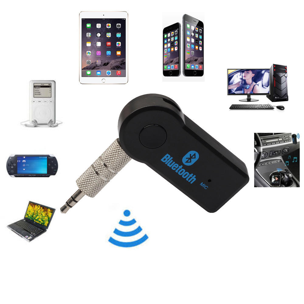 Buy Wireless Bluetooth 3.5mm Car Aux Audio Stereo Music Receiver ...