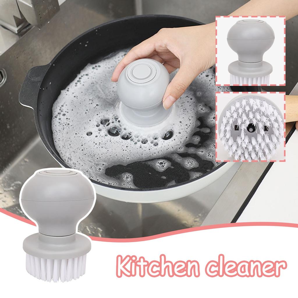 Buy Press-type Automatic Liquid Adding Cleaning Brush For Kitchen ...