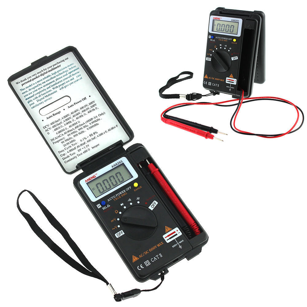 Buy LCD Mini Auto Range AC/DC Pocket Digital Multimeter Voltmeter ...